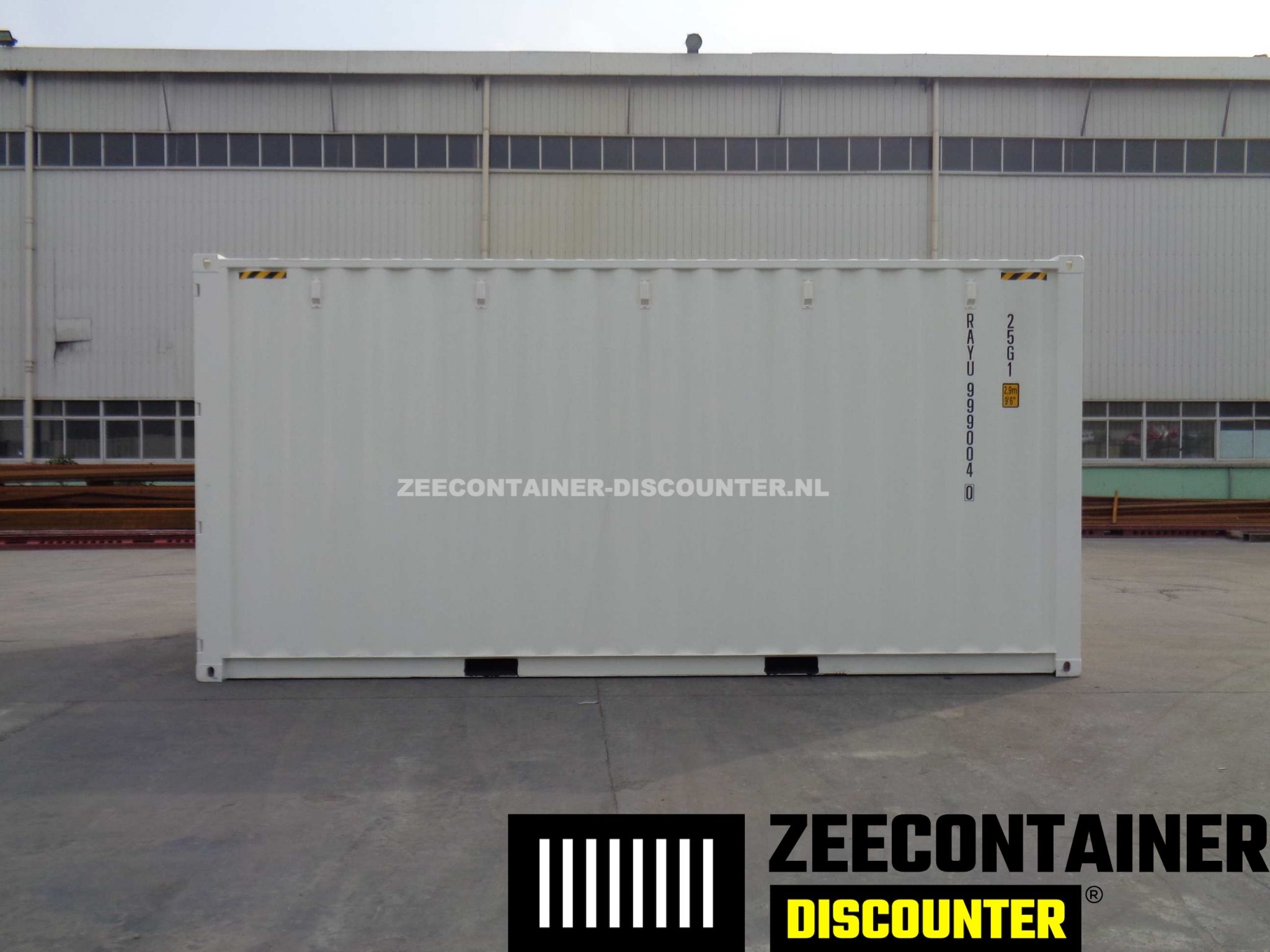 20ft high-cube verhuiscontainer wit - zeecontainer-discounter.nl