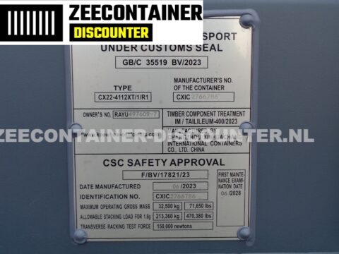 40ft high-cube zeecontainer antracietgrijs RAL7016 - zeecontainer ...